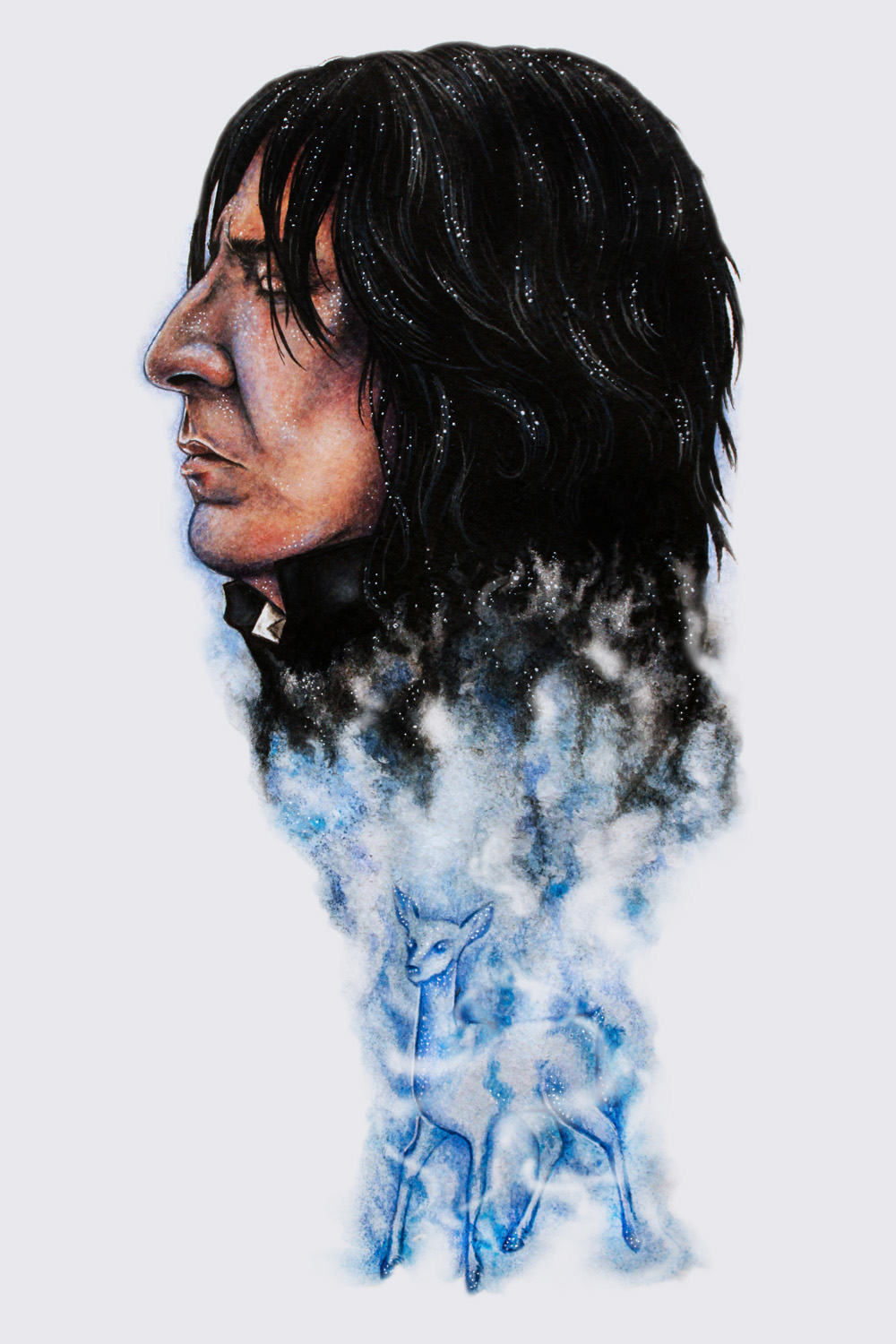Severus SnapeAlan Rickman watercolor - craibas.al.gov.br